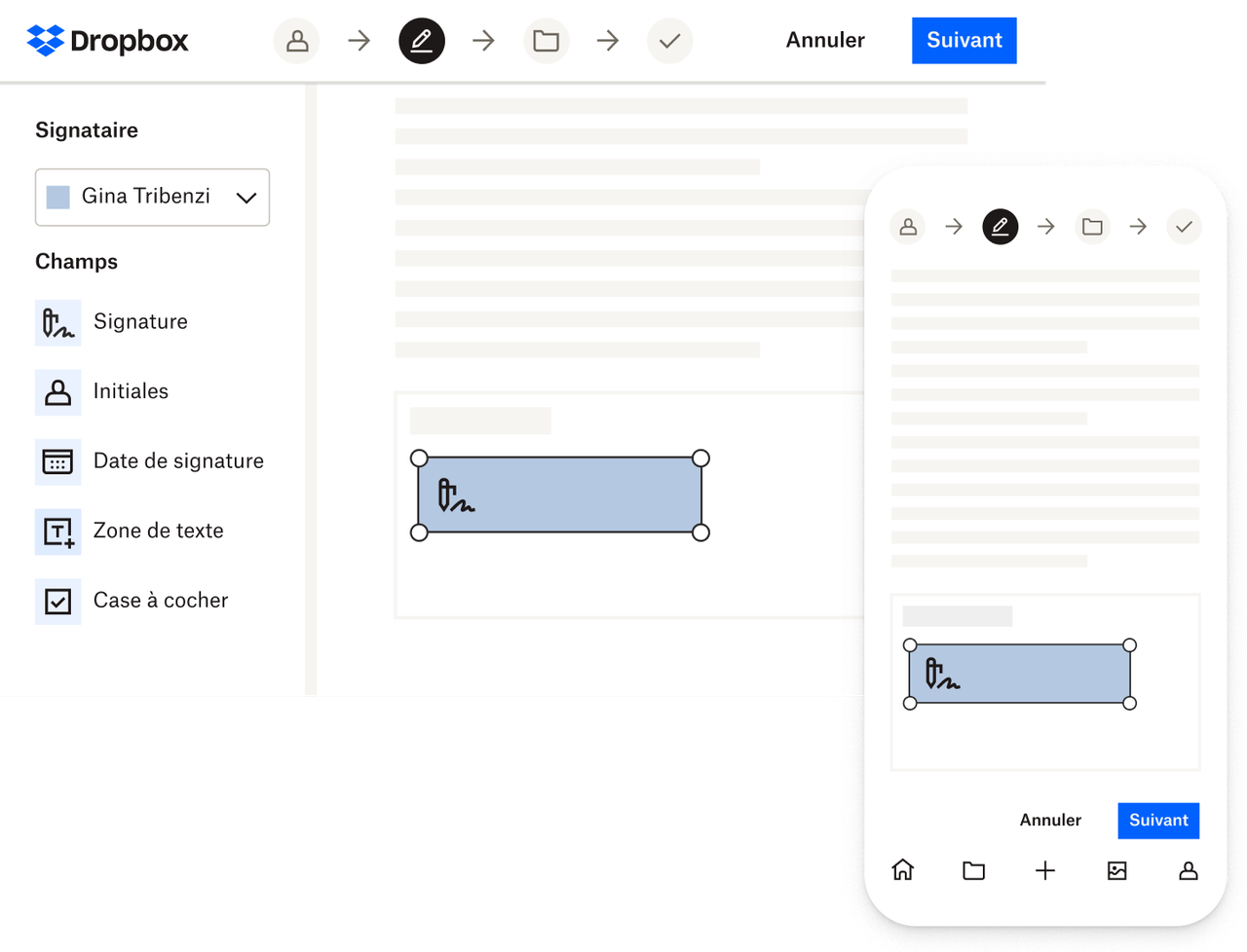 Les workflows intégrant la signature électronique avec Dropbox et ...
