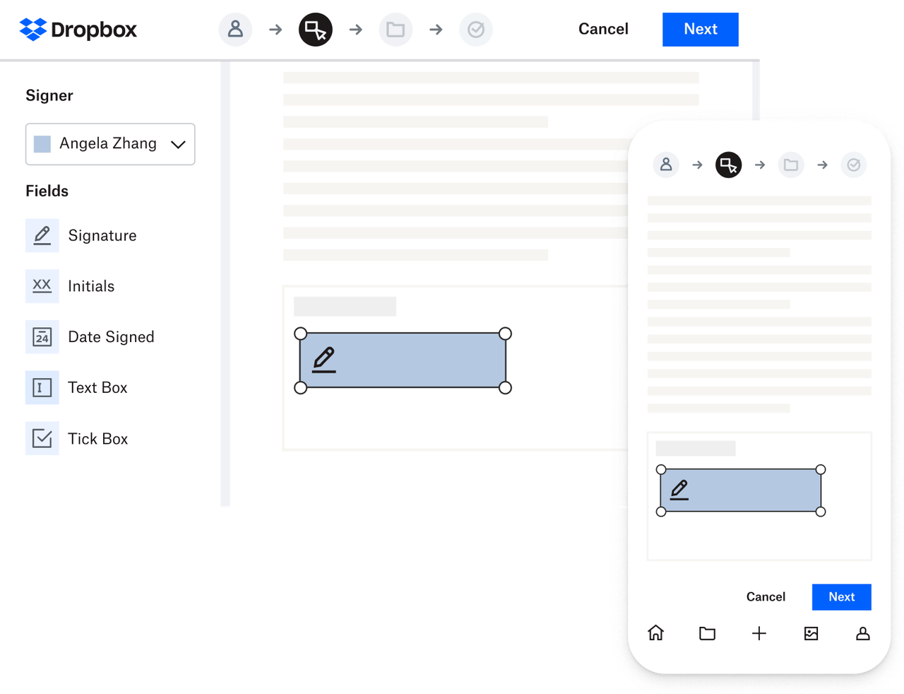 eSignatures in Dropbox, powered by Dropbox Sign - Dropbox
