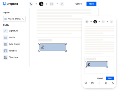 eSignatures in Dropbox, powered by Dropbox Sign - Dropbox