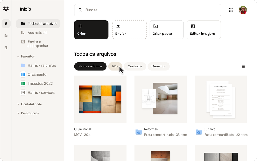 Dropbox para profissionais criativos