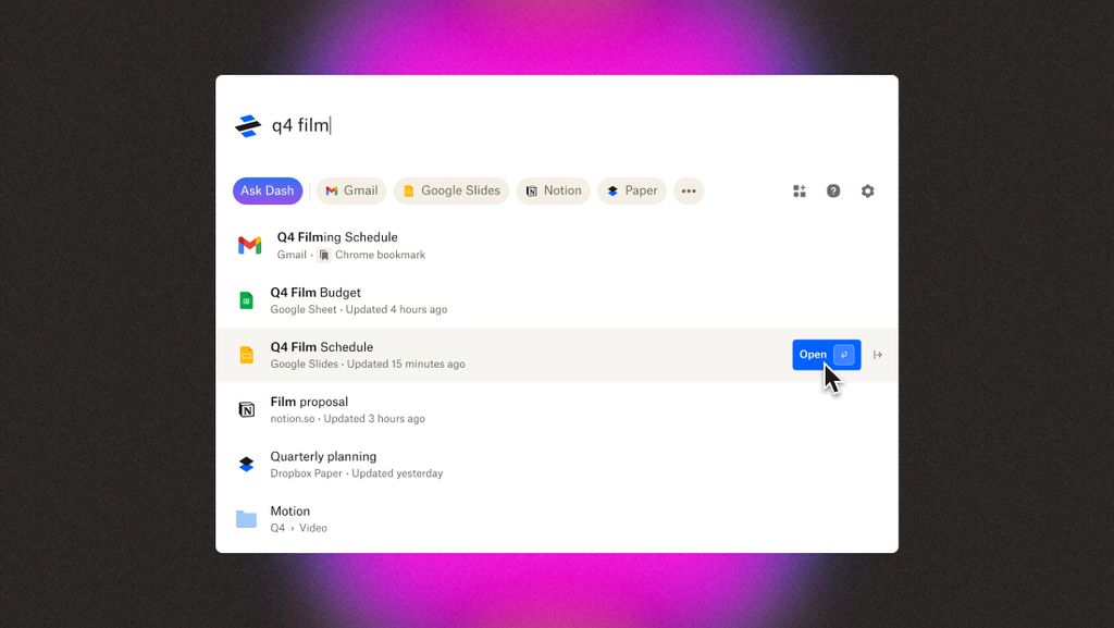 Dropbox Dash: Search, Organize, and Find Answers - Dropbox