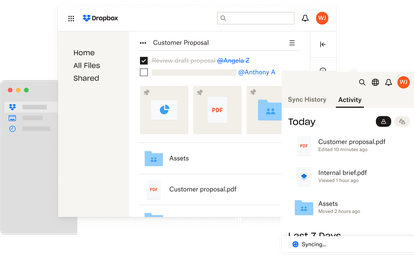 Dropbox Desktop Experience for macOS and Windows