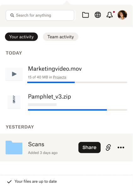 Dropbox Desktop Experience for macOS & Windows