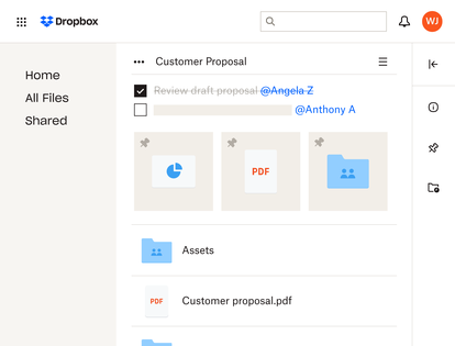 Expérience Dropbox pour ordinateurs macOS et Windows