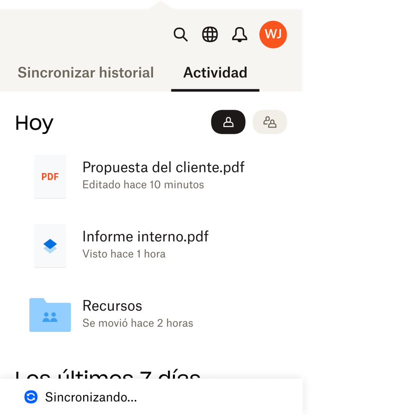 Experiencia De La Aplicación De Dropbox Para Escritorio En Macos Y Windows