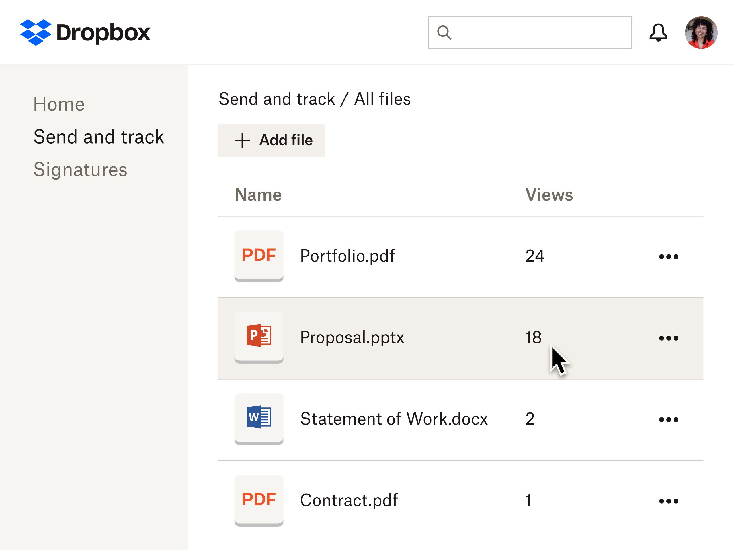 Proposal Management Solution – Dropbox