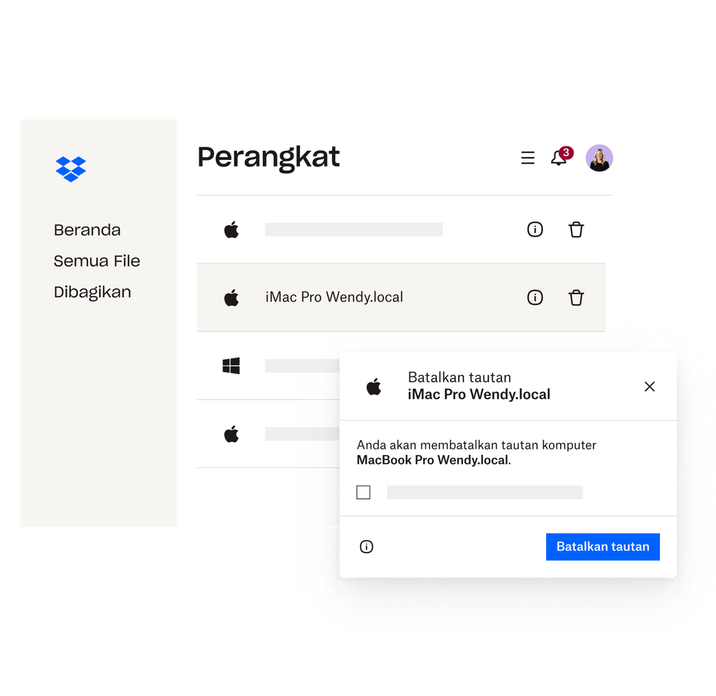 Penyimpanan Cloud - Penyimpanan File Online Aman - Dropbox