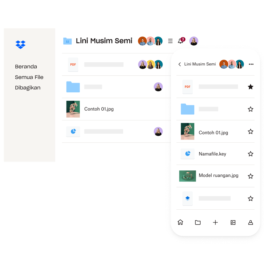 Penyimpanan dokumen awan yang aman - Dropbox