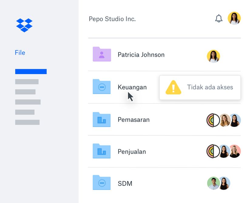 Aplikasi Berbagi Tautan Aman untuk Perangkat Mobile - Dropbox