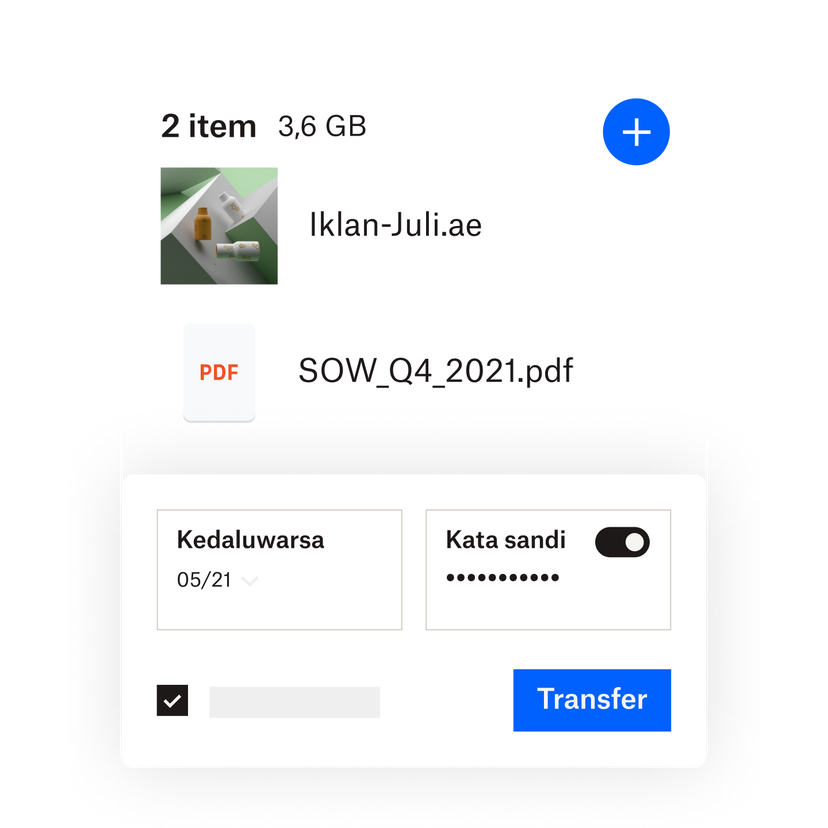 Transfer File untuk Berbagi dengan Cepat dan Aman - Dropbox