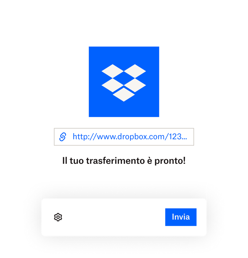 Trasferimento file per una condivisione veloce e sicura - Dropbox