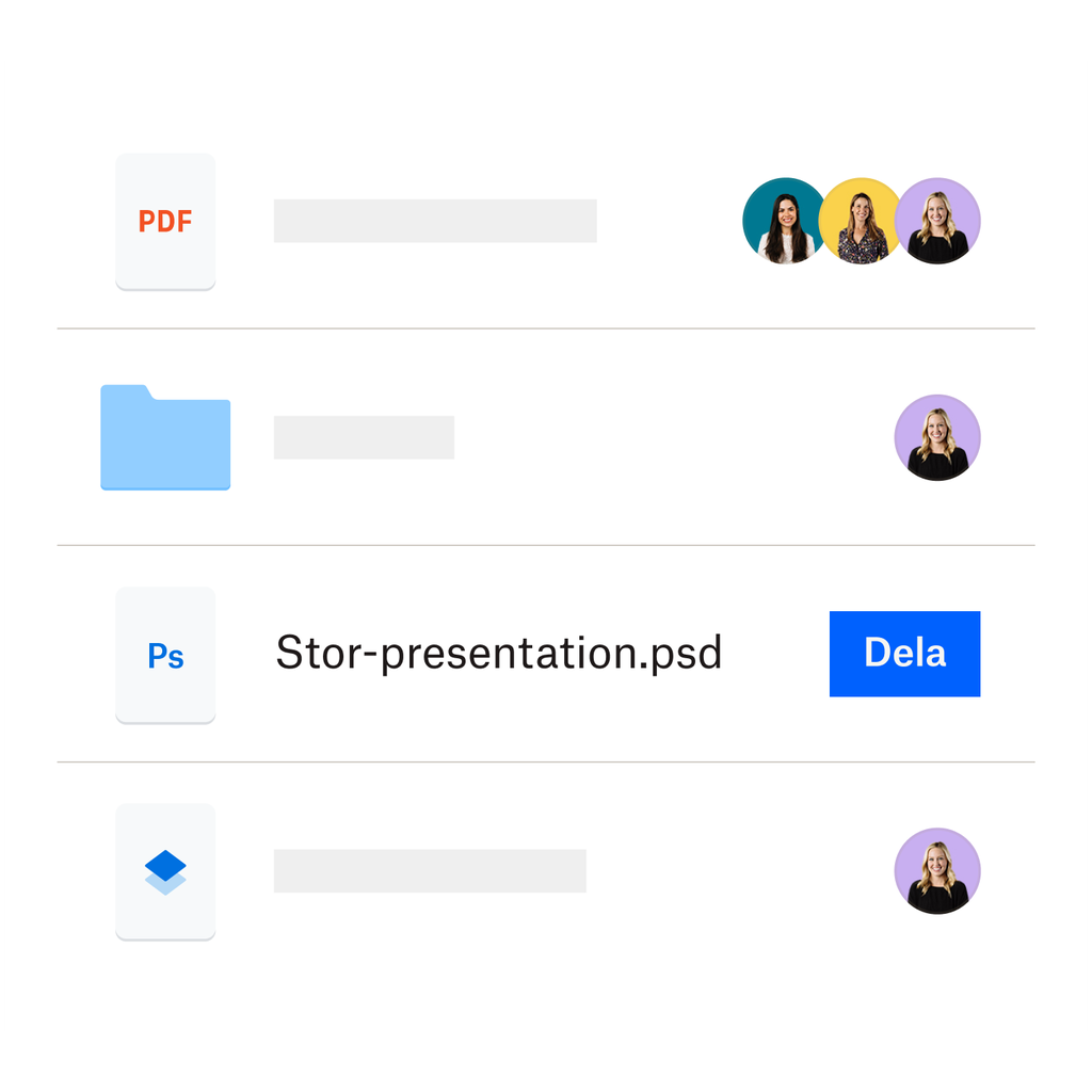 Skicka och för över stora filer enkelt – Dropbox