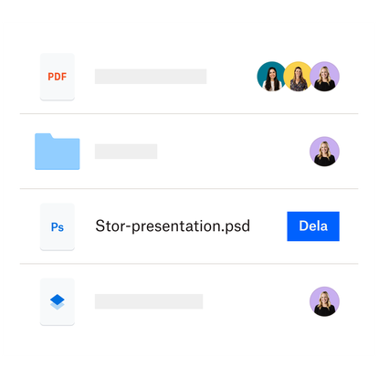 Skicka och för över stora filer enkelt – Dropbox
