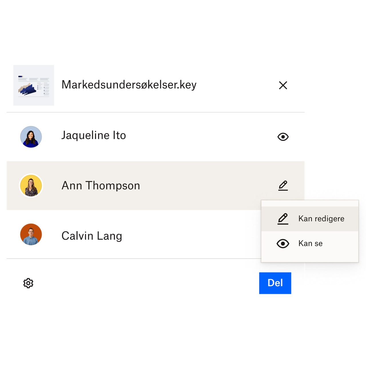 Sikker fildeling – Del dokumenter og koblinger – Dropbox
