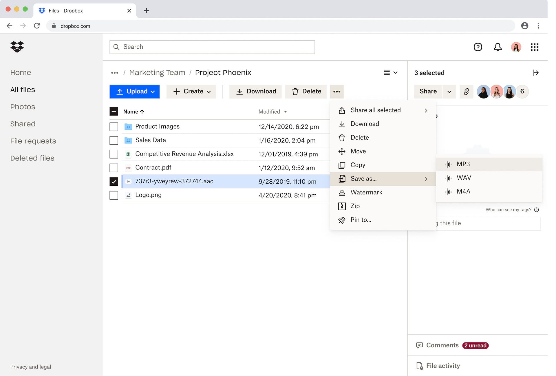 Nouveautés Dropbox en avril 2022
