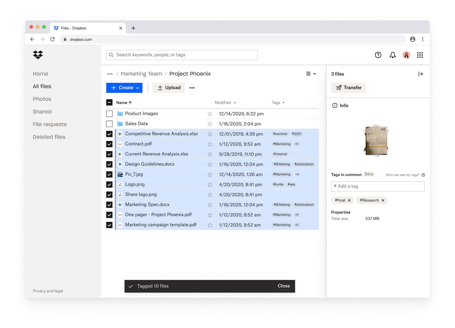 Dropbox Product Updates - April 2022
