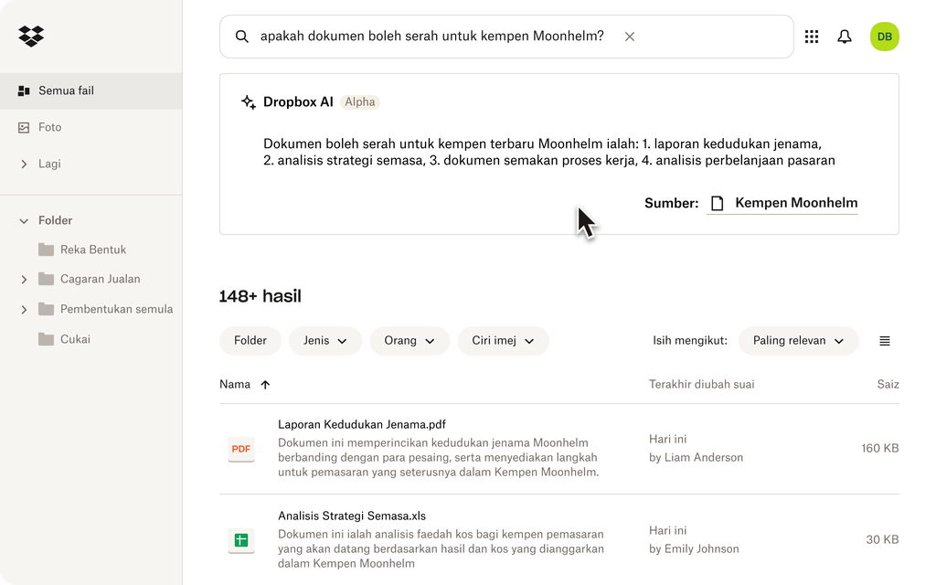 Kemas kini Produk Dropbox Oktober 2023