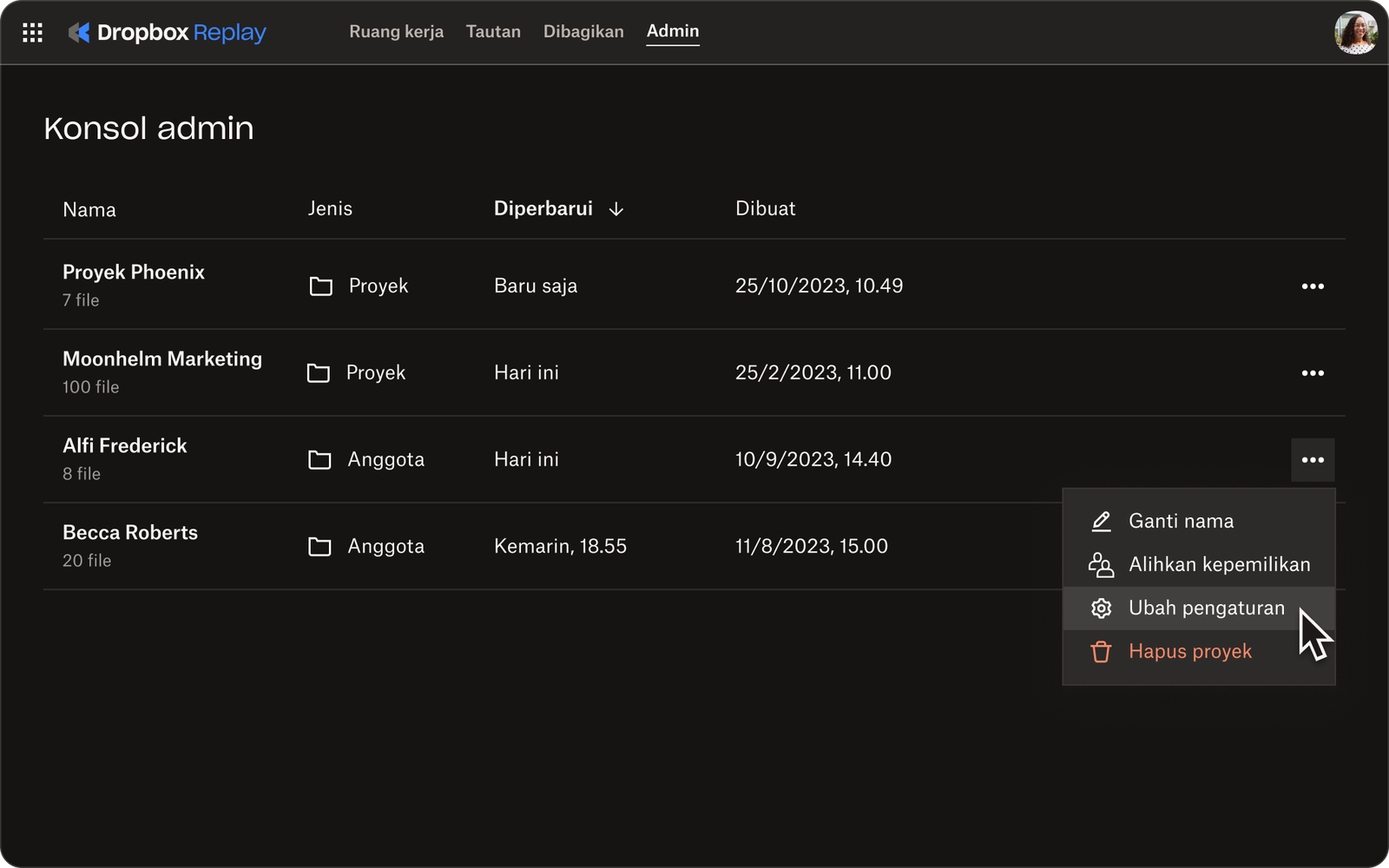 Pembaruan Produk Dropbox