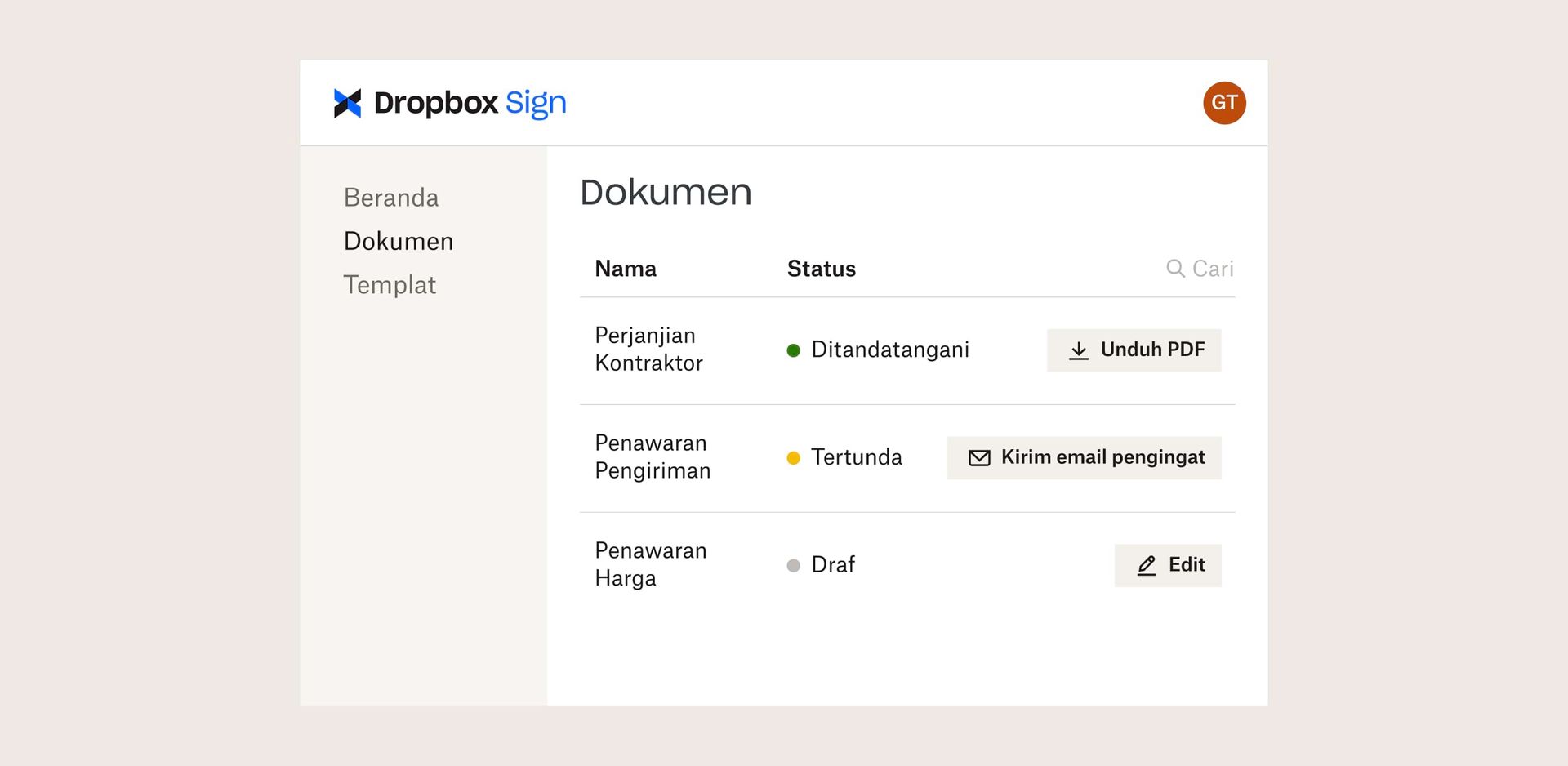 Pembaruan Produk Dropbox Sign Oktober 2022
