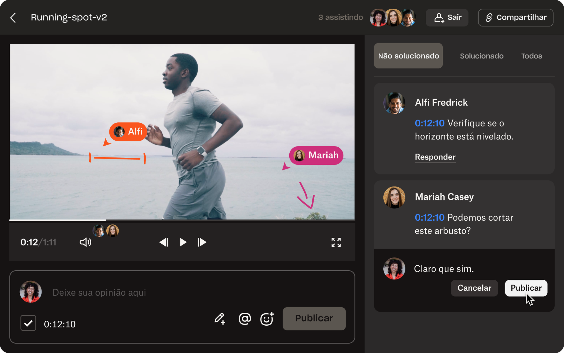 Ferramenta de colaboração em vídeo para equipes e editores - Dropbox